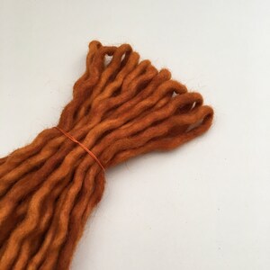 Dreadlocks Single Ended Ginger Custom Wool Hair Accessories - Etsy