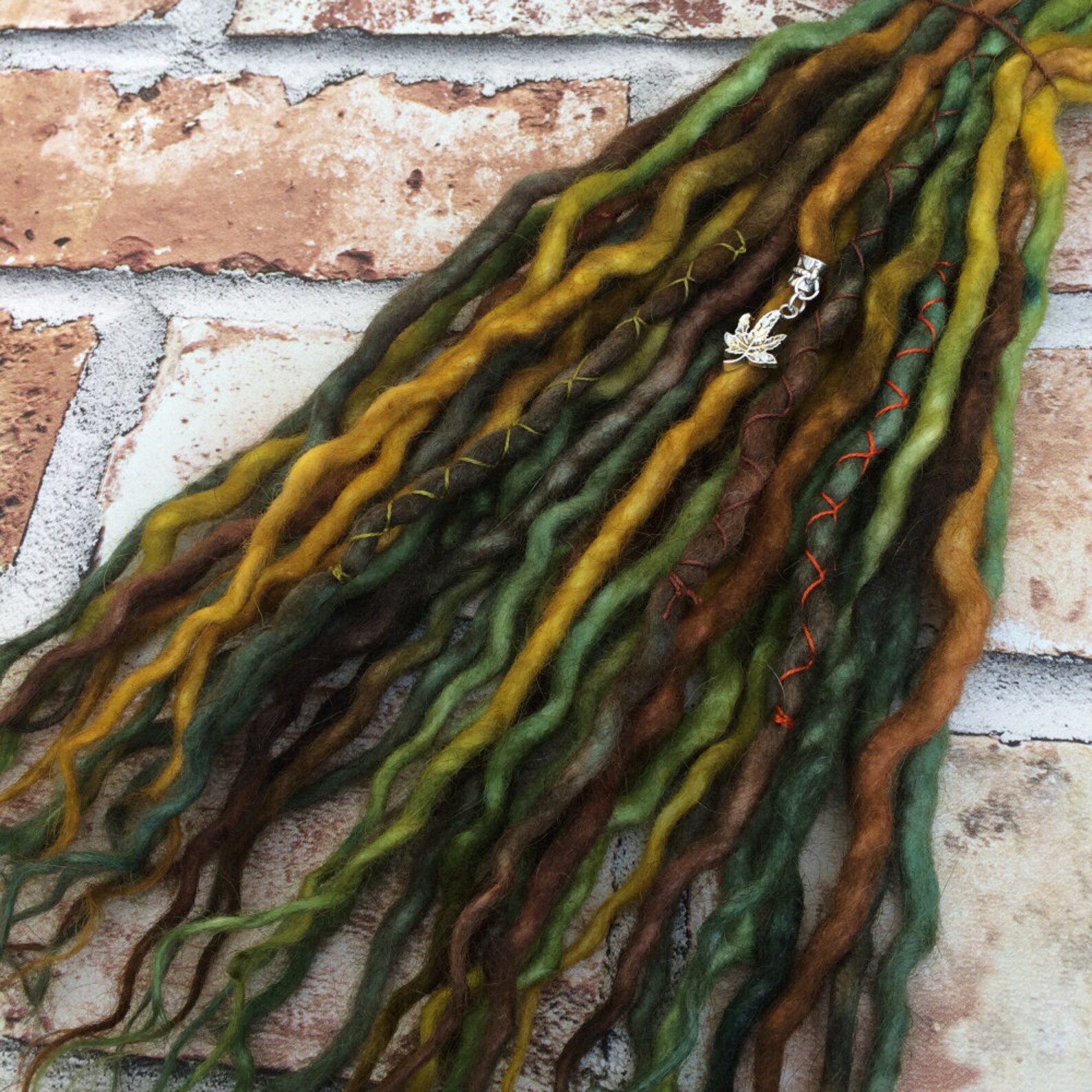 Dreadlocks Single Ended Autumn Tones Custom Wool Hair | Etsy