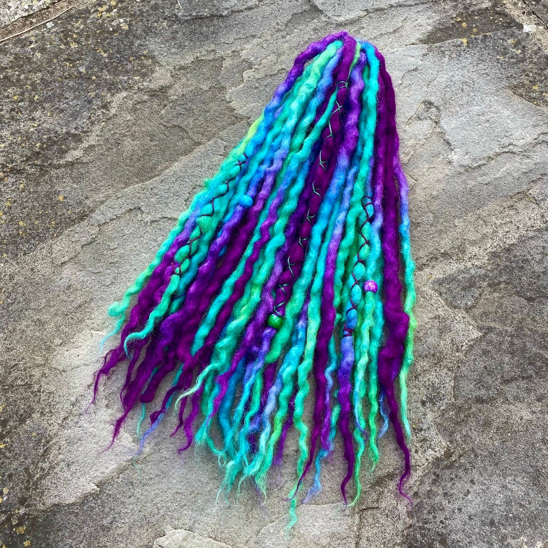 Custom Dreadlocks - Wild Sea Witch - Double Ended Wool Dreadlocks ...
