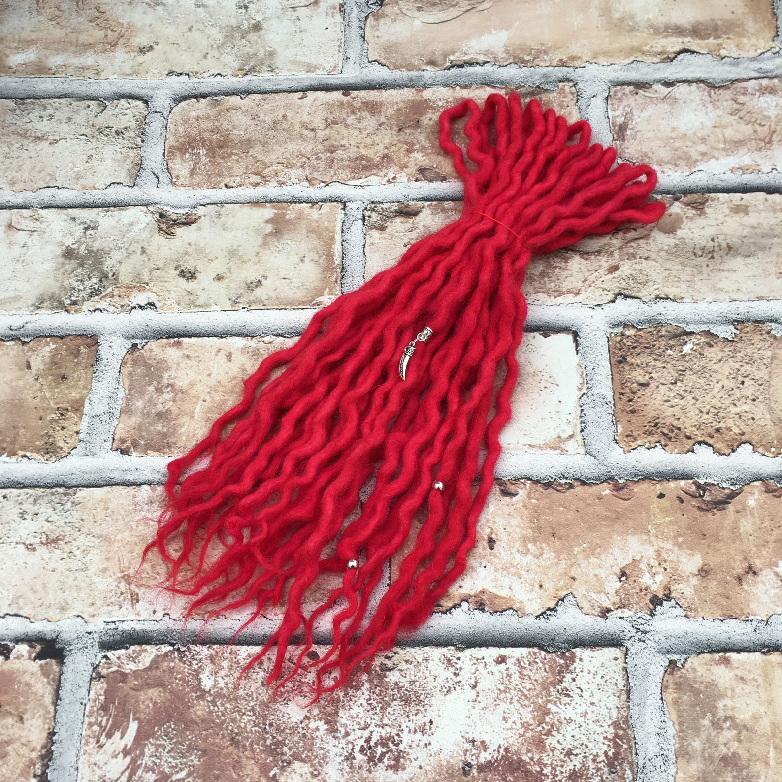 Custom Dreadlocks Double Ended Wool Dreadlocks Red - Etsy UK
