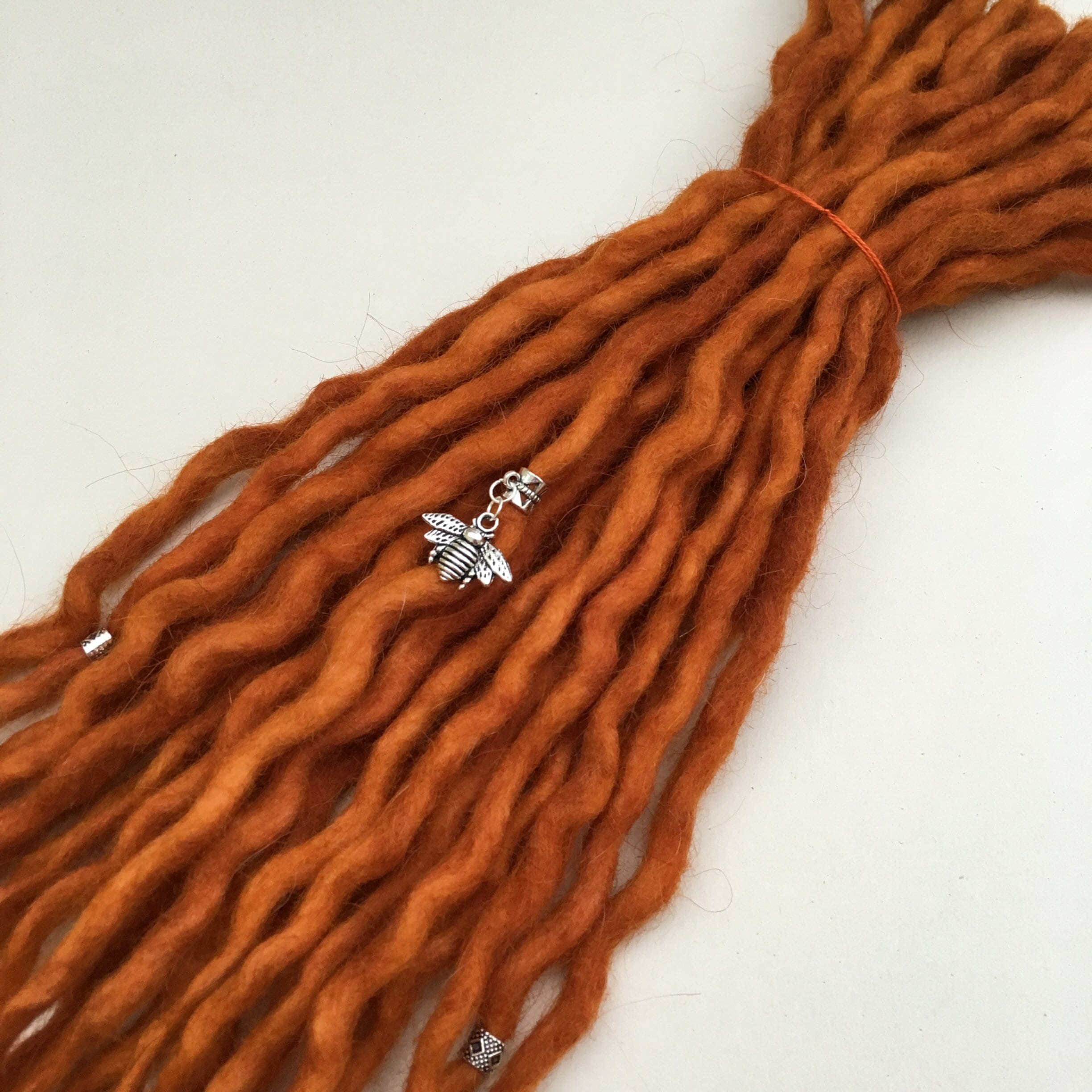 Dreadlocks Single Ended Ginger Custom Wool Hair Accessories - Etsy