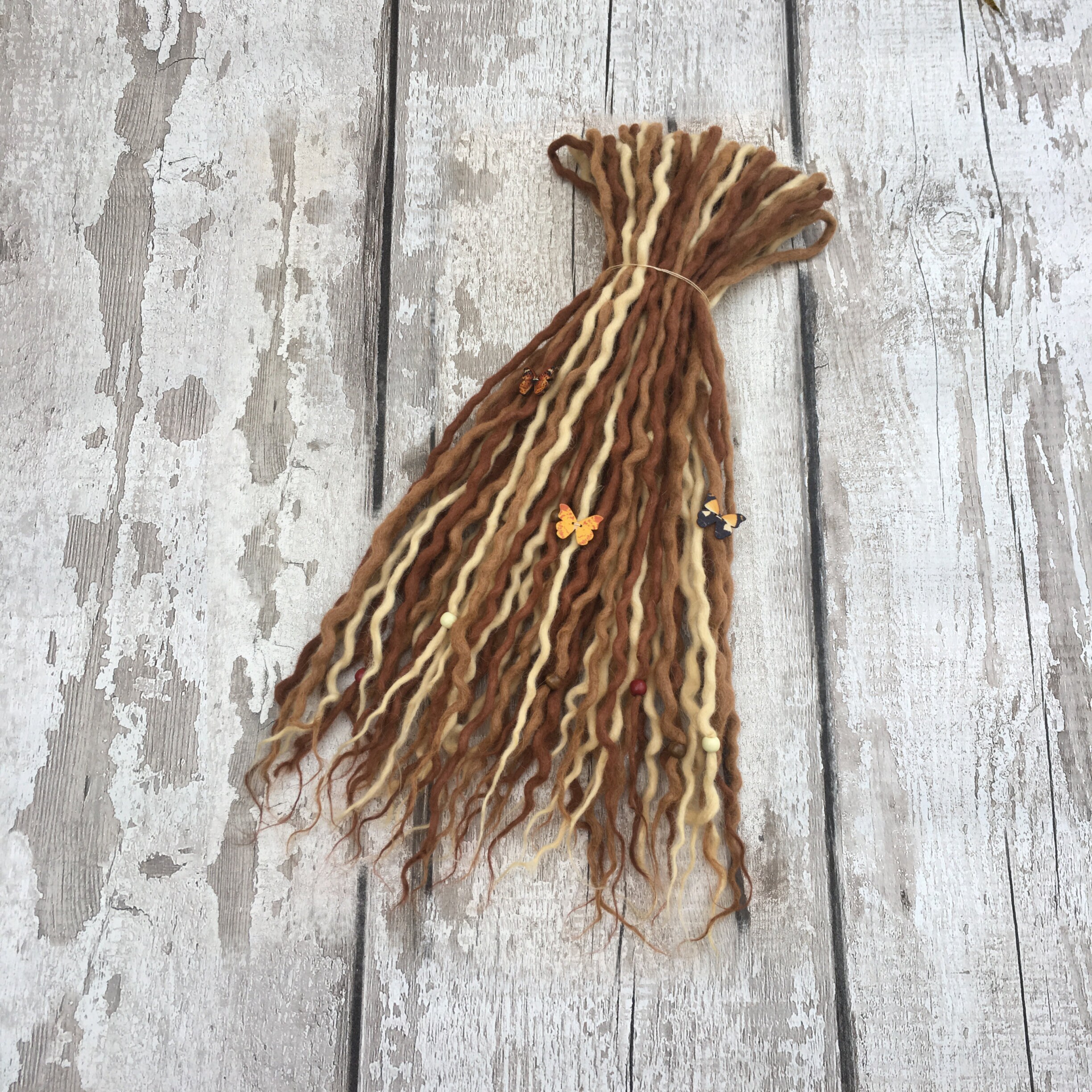 Custom Dreadlocks Double Ended Wool Dreadlocks Natural - Etsy UK