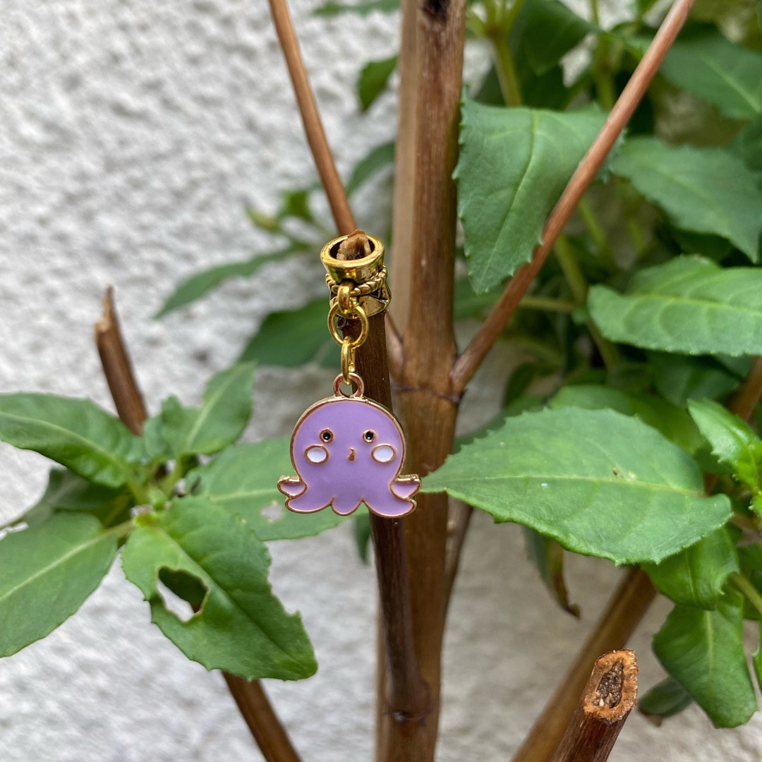 Little Purple Octopus Dreadlock Bead, Dread Charm - Etsy