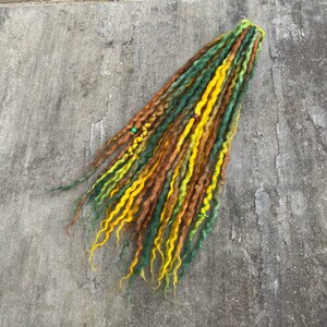 Dreadlocks - Single Ended Autumn Tones Custom Wool Hair Accessories - Etsy