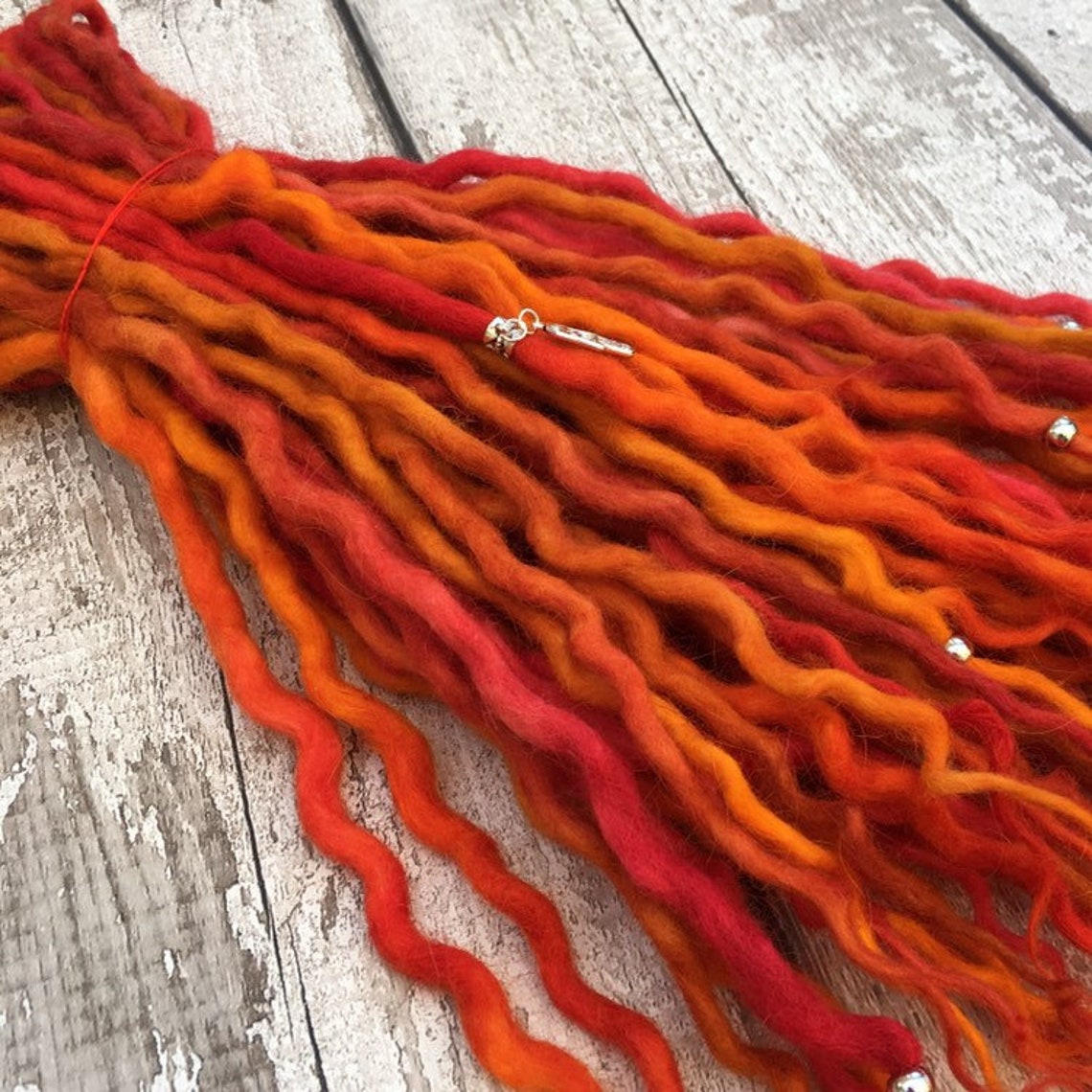 Custom Dreadlocks Double Ended Wool Dreadlocks Burning - Etsy UK