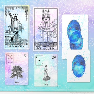 Bandana Scarf, 3sizes, Original Galaxy Watercolor Art, Tarot Wrap Cloth ...