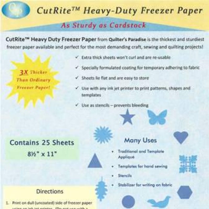 Freezer Paper Applique - Etsy