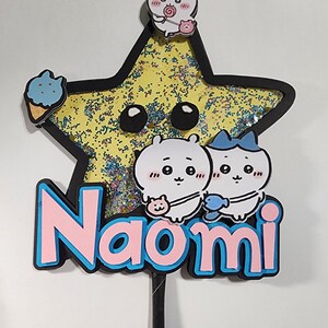 Custom Character Cake Topper, Birthday Cake, Party, Happy Birthday ...