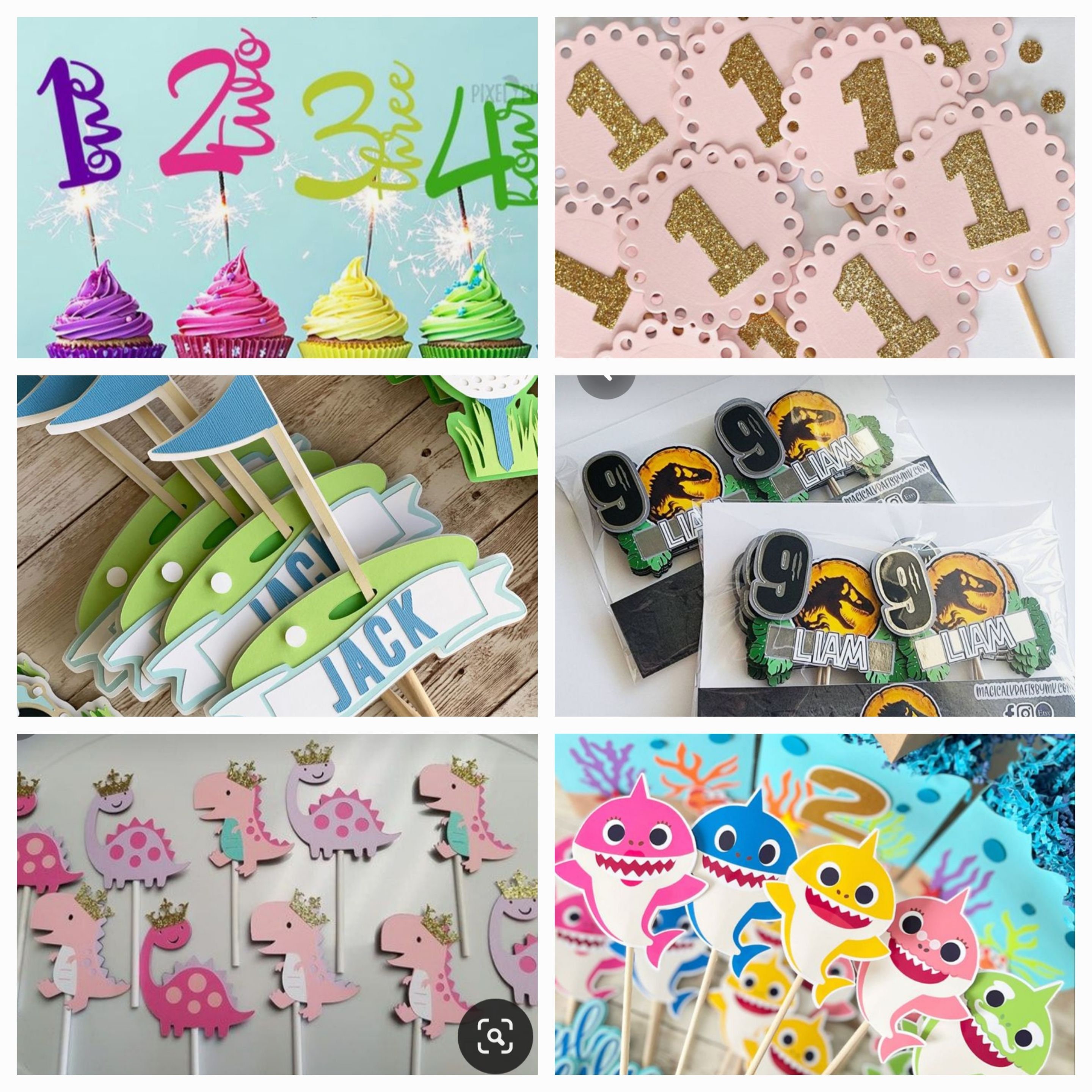 Custom Cupcake Topper, Cupcake Cake, Party, Happy Birthday, Custom ...