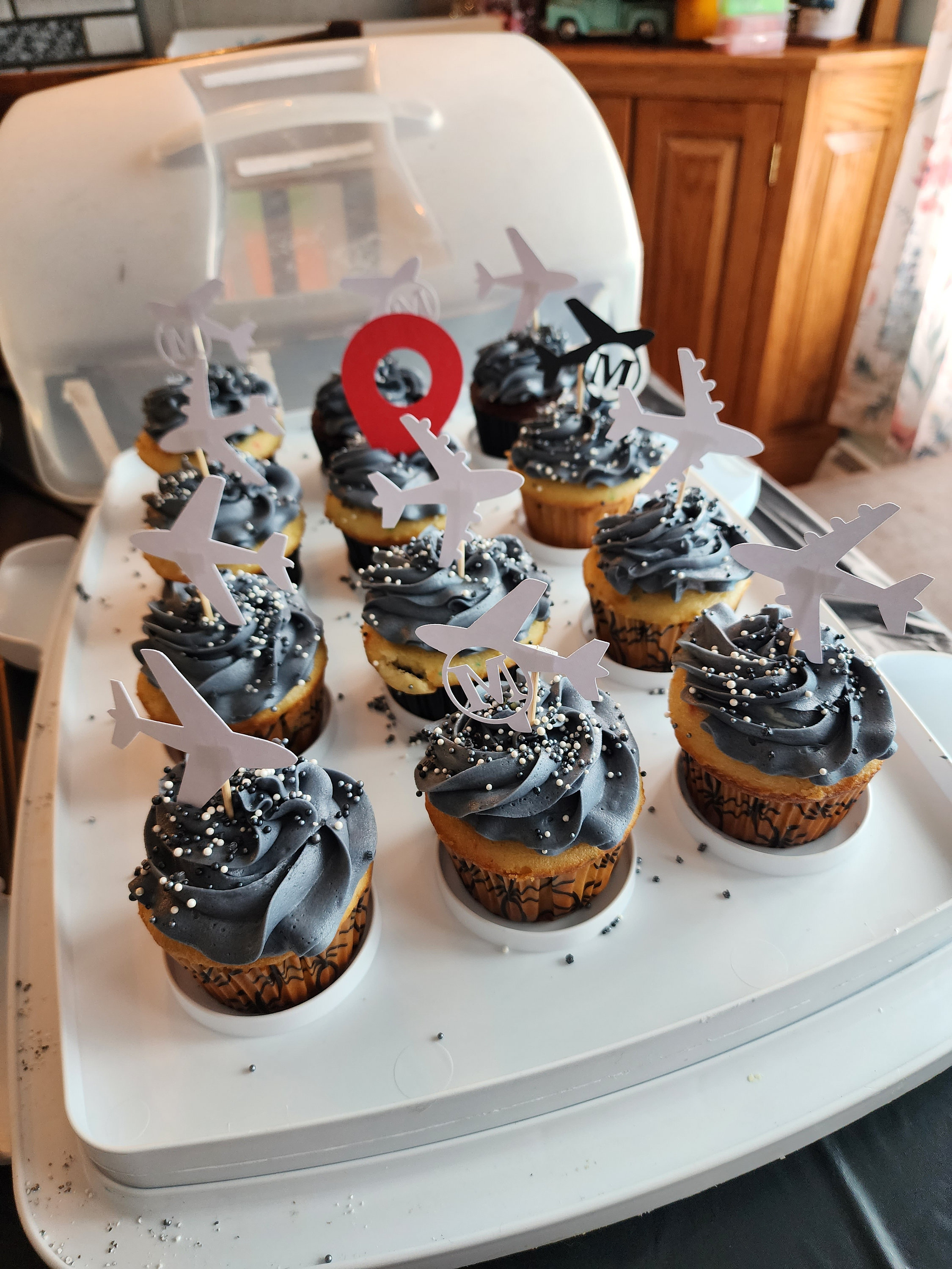 Custom Cupcake Topper, Cupcake Cake, Party, Happy Birthday, Custom ...