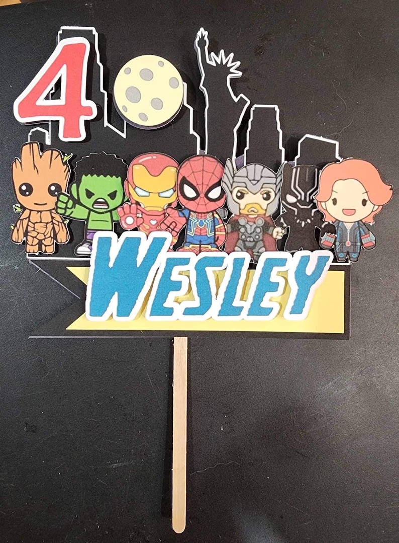 Custom Character Cake Topper Birthday Cake Party Happy - Etsy