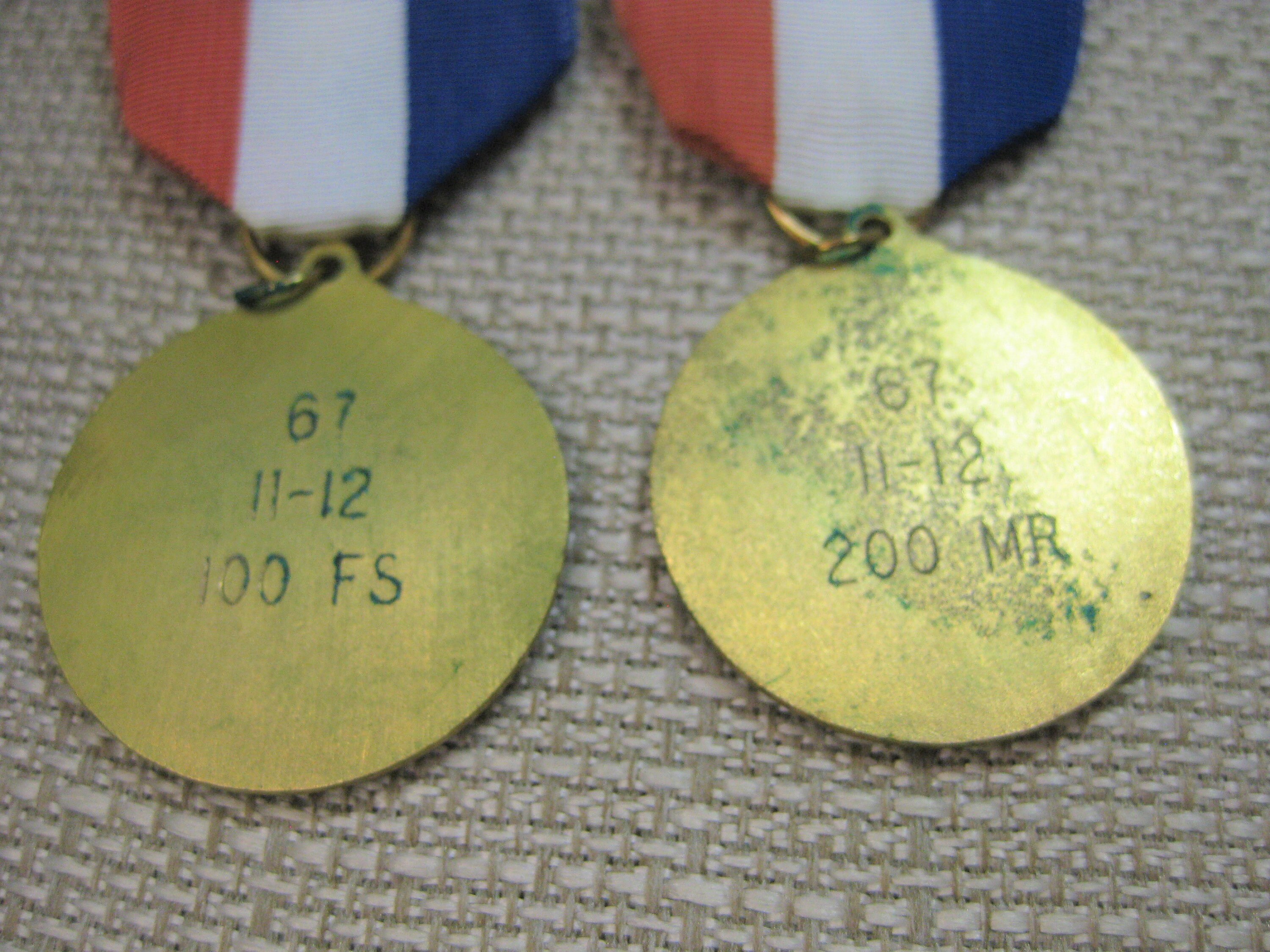 Vintage AAU Swim Age Group 1960s Swimming Medals, 200 MR 1967 AAU Swim ...