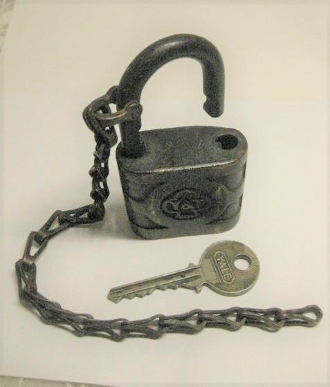 Antique Lock With Chain