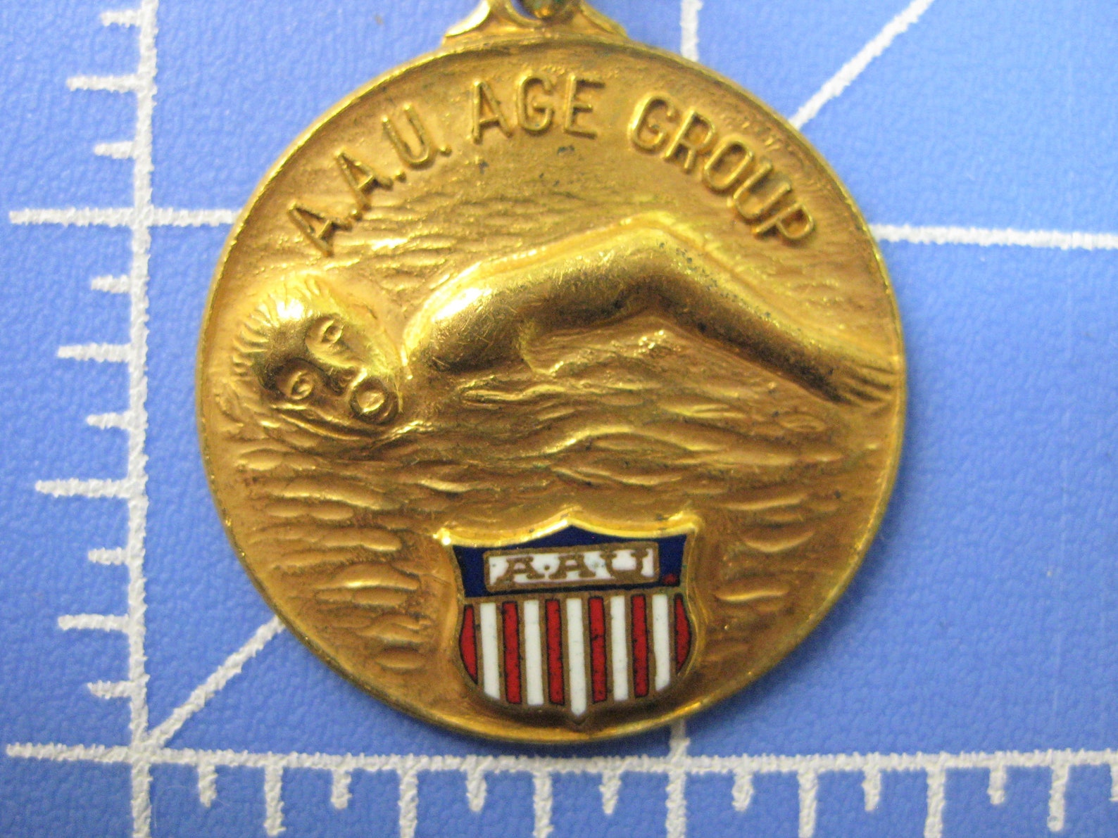 Vintage AAU Swim Age Group 1960s Swimming Medals, 200 MR 1967 AAU Swim ...