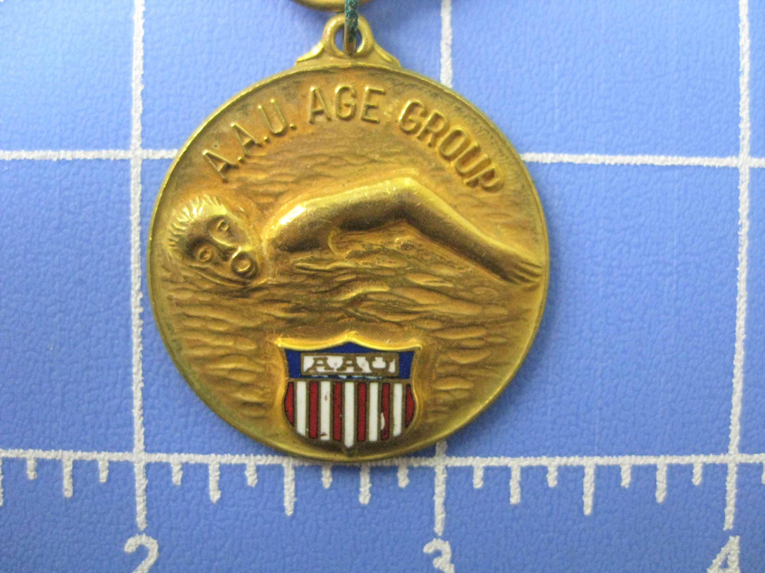 Vintage AAU Swim Age Group 1960s Swimming Medals, 200 MR 1967 AAU Swim ...
