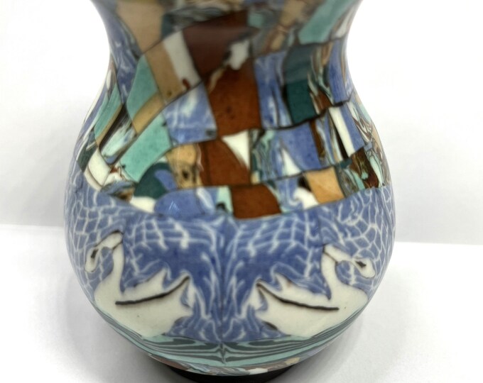 Vintage Jean Gerbino Vallauris France Mosaic Art Pottery Vase, Gerbino ...