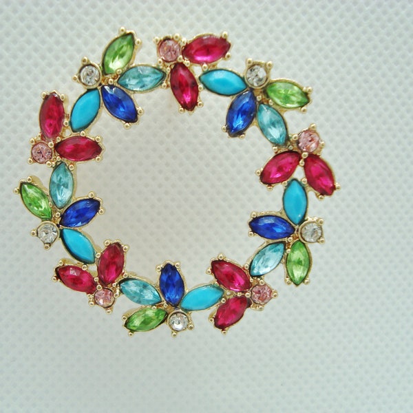 Multi Colored Brooch - Etsy