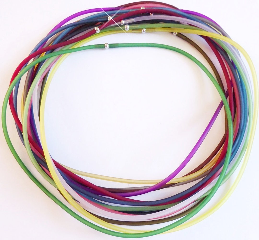 PVC Strap With Plug-in Closure, Various Colors, Base for Pendants, Such ...