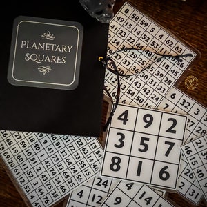 Planetary Squares Kit | Magic Squares | Sigil Making | Planetary Energy ...