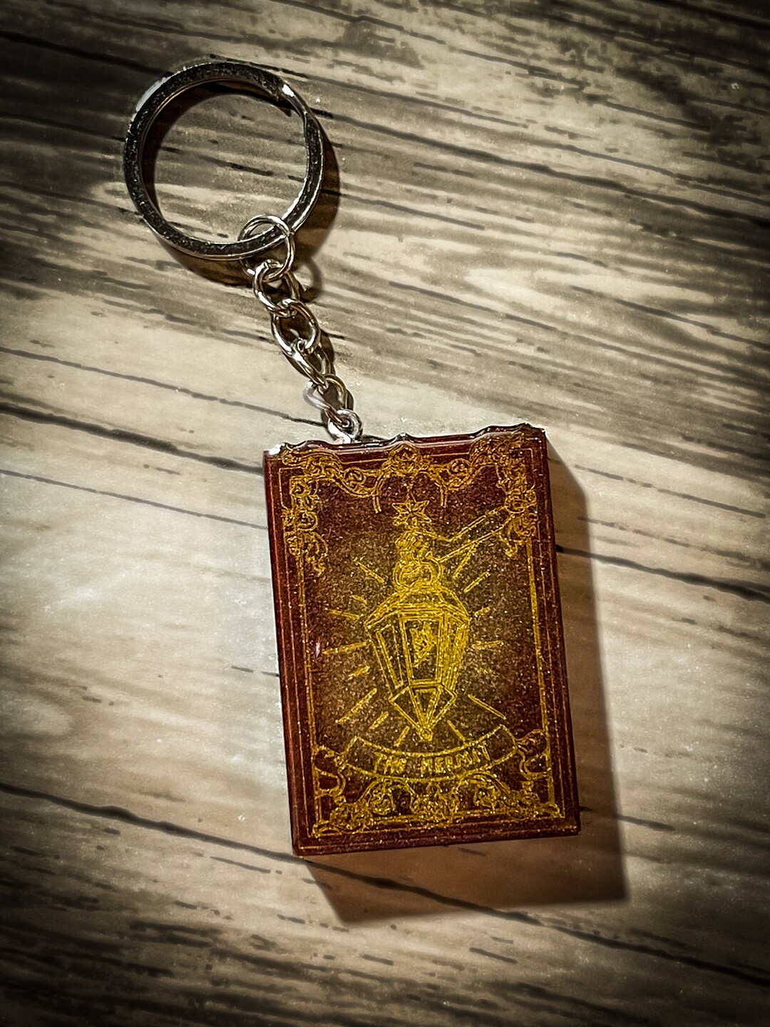 Tarot Keychains | Subtle Gold Line Work | Metallic Color Shift | Tarot ...