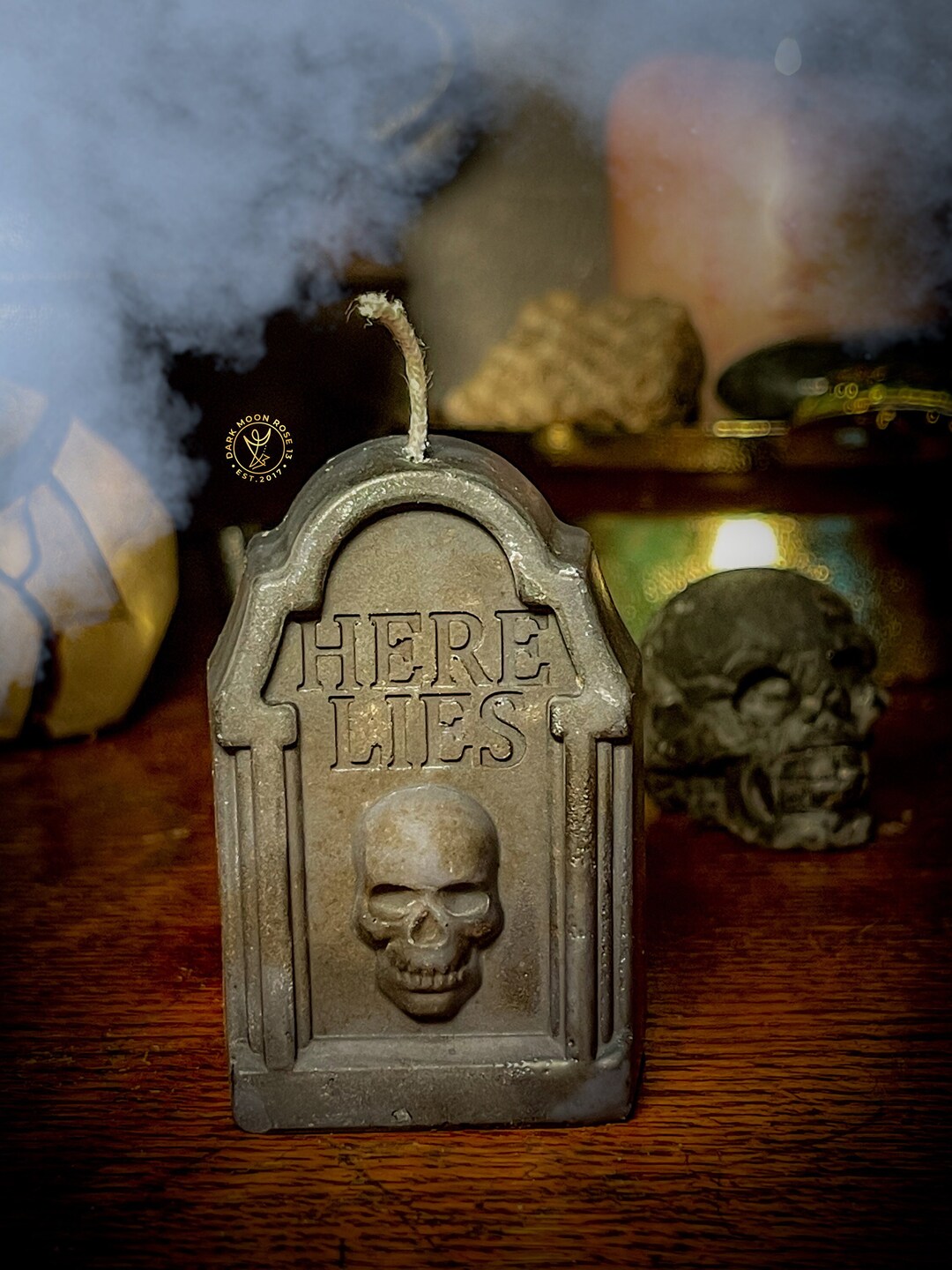 Death & Destruction SOY WAX Tombstone Spell Candle Cemetery Dirt DUME ...