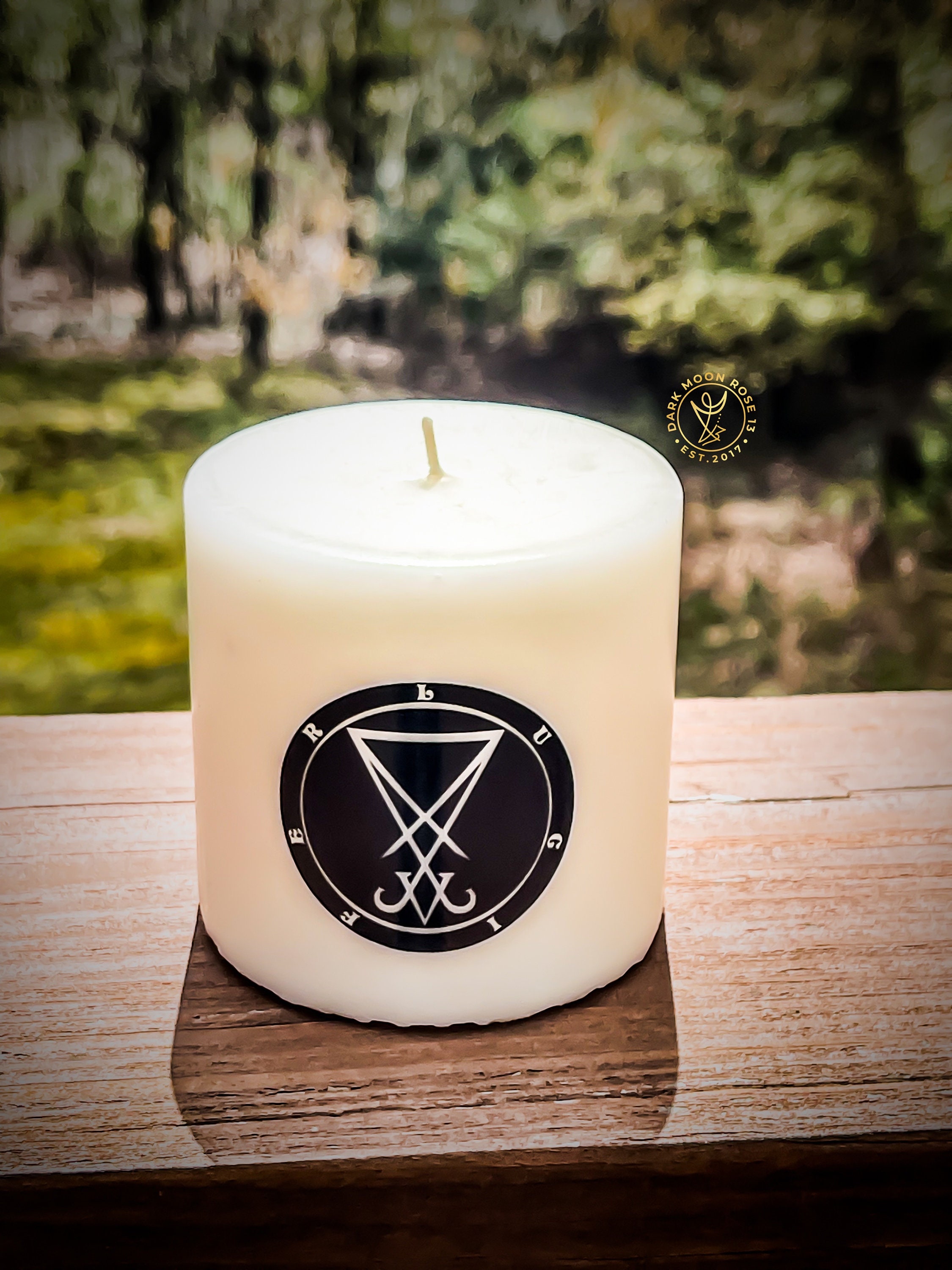 Lucifer Altar Candle Pillar Sigil Devotional - Etsy