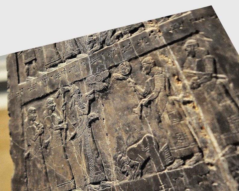 The Black Obelisk of Shalmaneser III Framed Print, Canvas, Poster ...