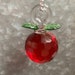 Large Red Crystal Apple Necklace Apple Jewelry Fruit - Etsy