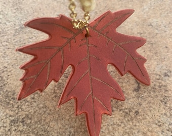 Leather Maple Leaves - Etsy