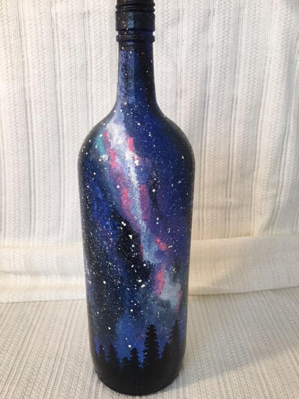 Starry Night Decorative Wine Bottle - Etsy