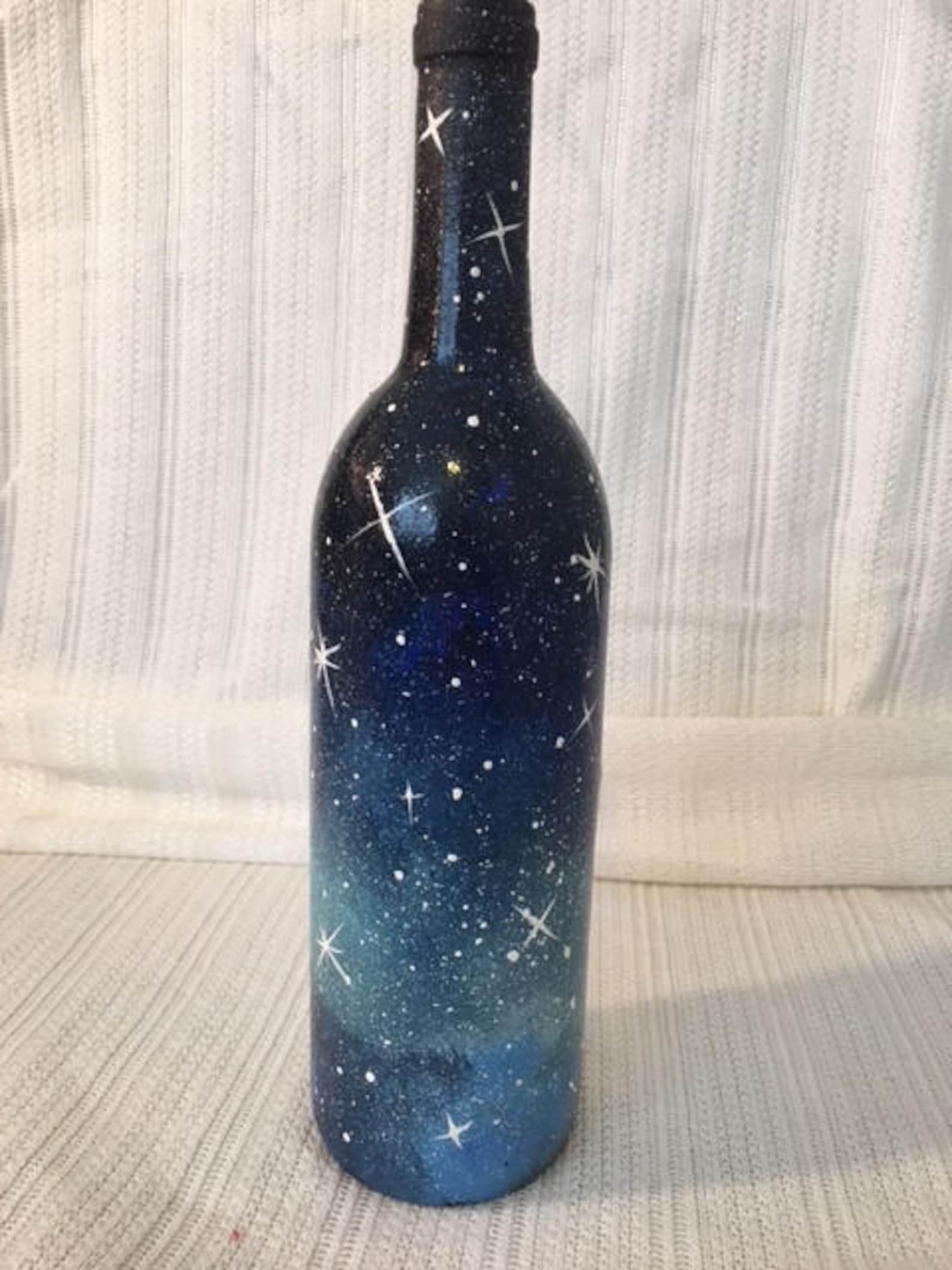 Galaxy Decorative Wine Bottle - Etsy