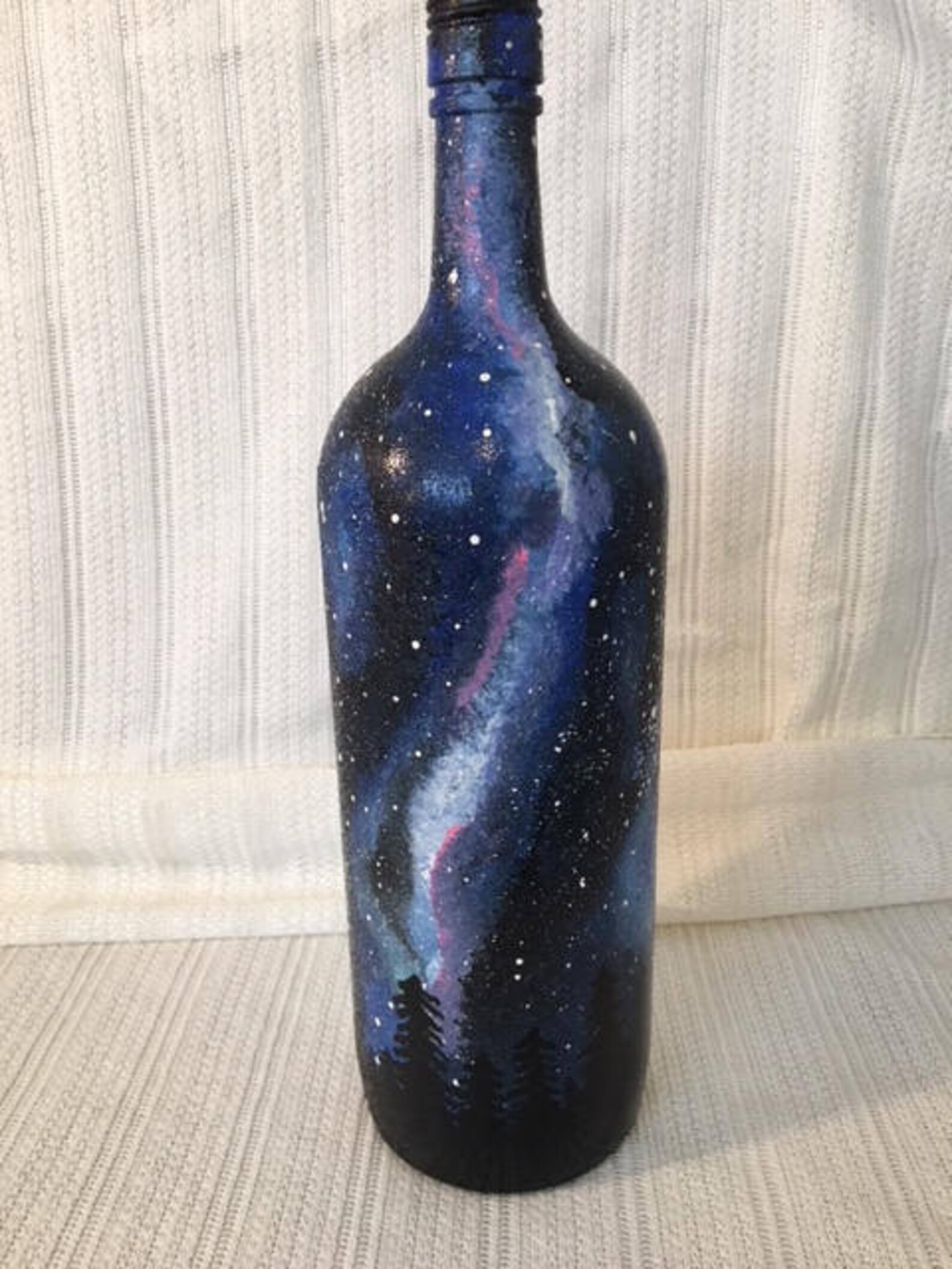 Starry Night Decorative Wine Bottle - Etsy