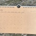8.5in X 5.5in Natural Kraft Calendar / Small Wall Hanging 2024 Calendar ...