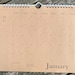 8in X 10in Natural Kraft Calendar / Simple Minimalist Calendar 2026 / ...