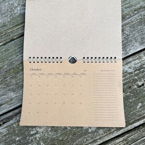 8.5in X 5.5in Natural Kraft Calendar / Small Wall Hanging - Etsy