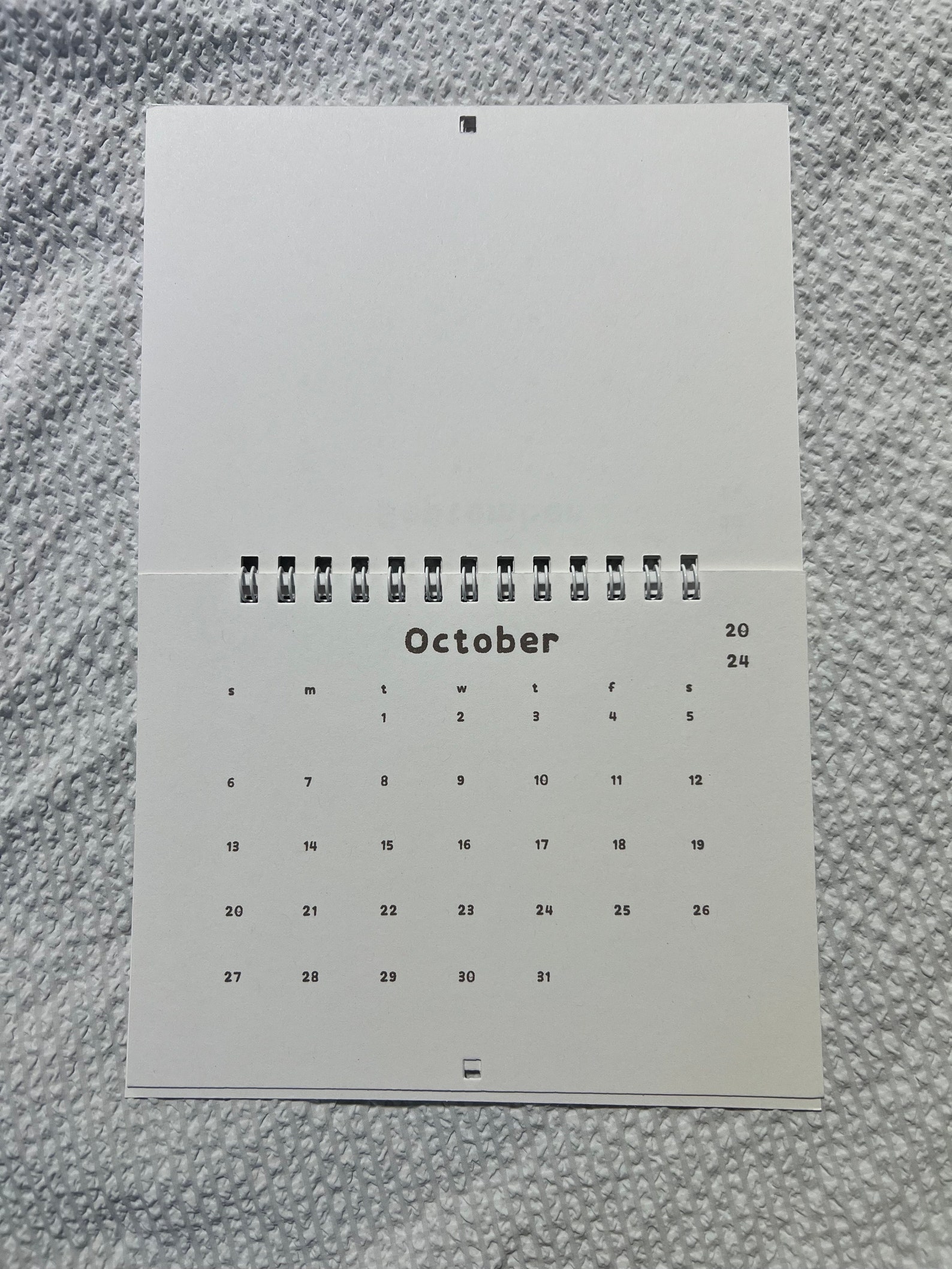 Mini - 6in X 4.5in DIY 2026 Calendar for Kids / Simple Minimalist Blank ...