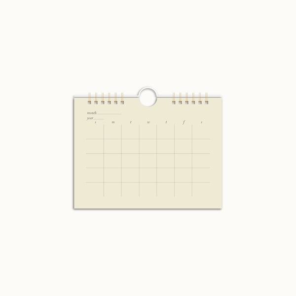 Modern Calendar - Etsy
