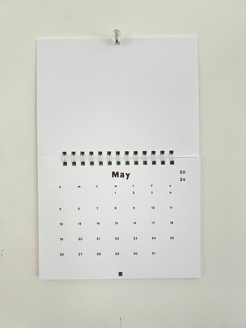 Mini - 6in X 4.5in DIY 2026 Calendar for Kids / Simple Minimalist Blank ...