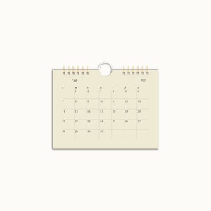 6in X 4.5in Simple Minimalist Calendar / Minimal Modern Design 2025 ...
