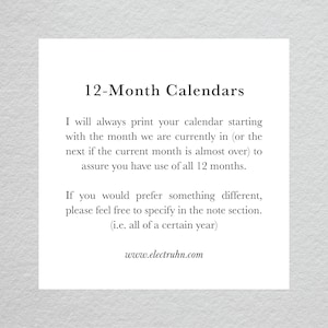 6in X 4.5in Simple Minimalist Calendar / Minimal Modern Design 2026 ...