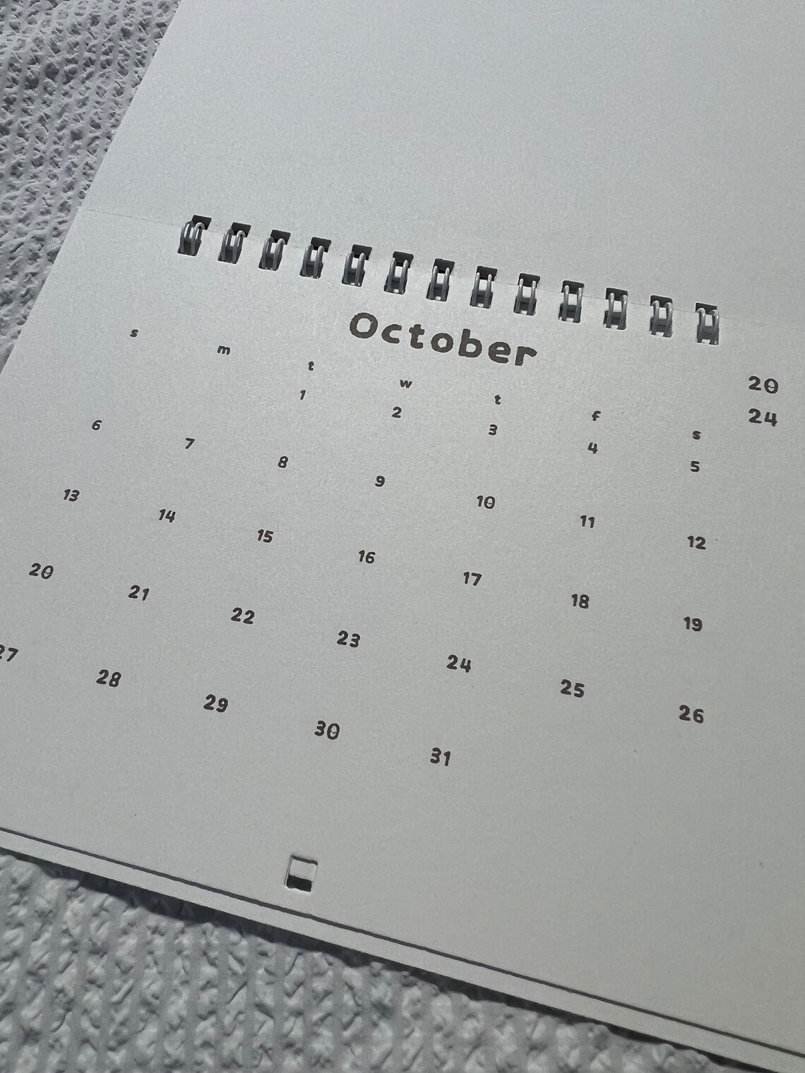 Mini - 6in X 4.5in DIY 2026 Calendar for Kids / Simple Minimalist Blank ...