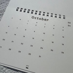 Mini - 6in X 4.5in DIY 2026 Calendar for Kids / Simple Minimalist Blank ...