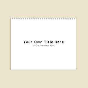 8in X 10in Blank Customizable White Calendar / Simple Minimalist Blank ...