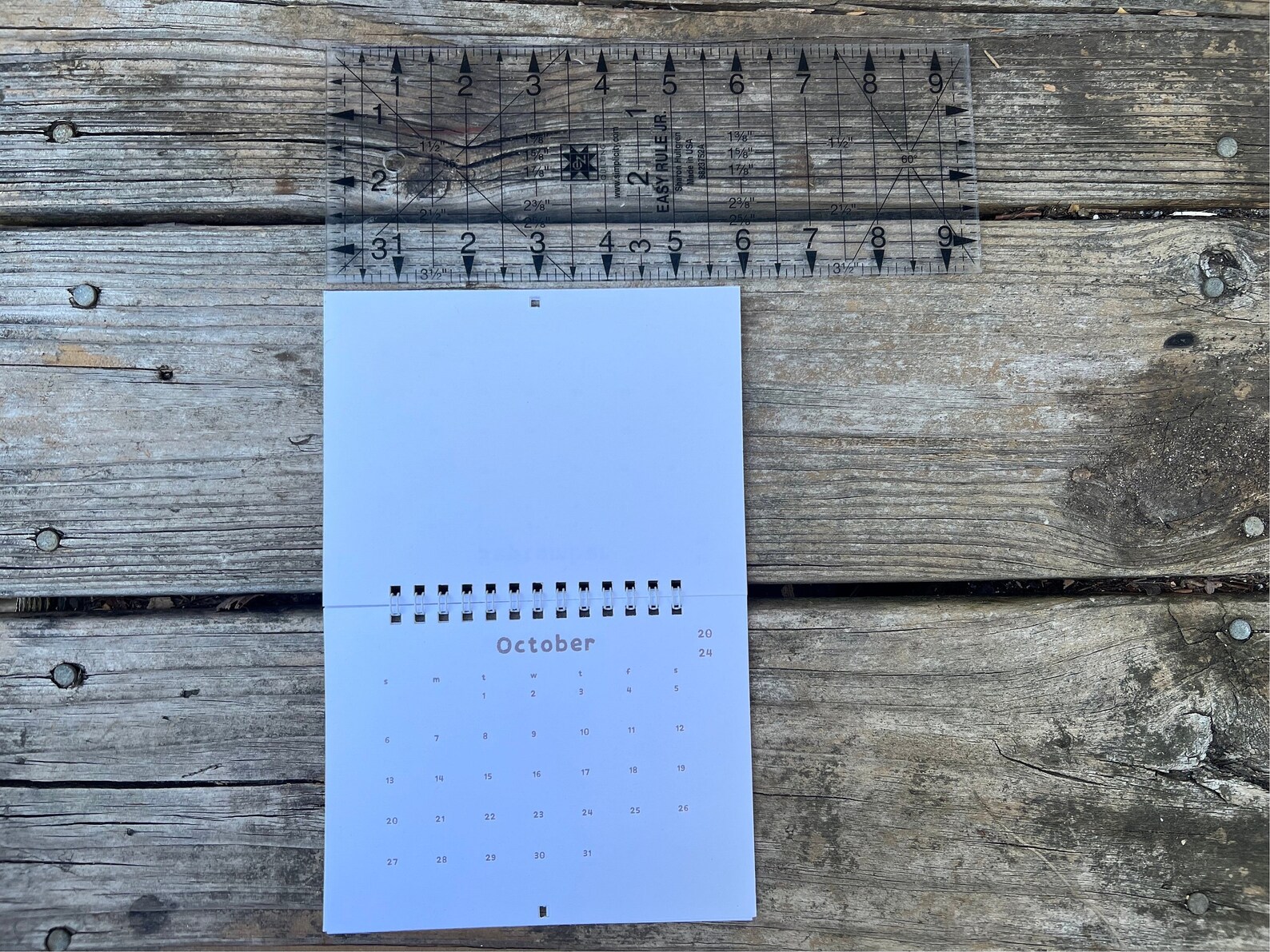 Mini - 6in X 4.5in DIY 2026 Calendar for Kids / Simple Minimalist Blank ...