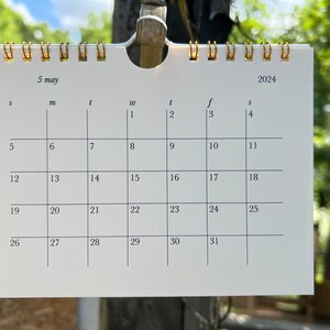6in X 4.5in Simple Minimalist Calendar / Minimal Modern Design 2026 ...