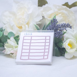 Blank Check List Note Block / Lined Check List 30 Pages Memo Pad ...