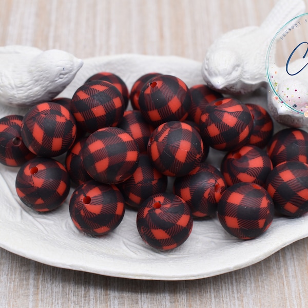 Buffalo Check Beads - Etsy