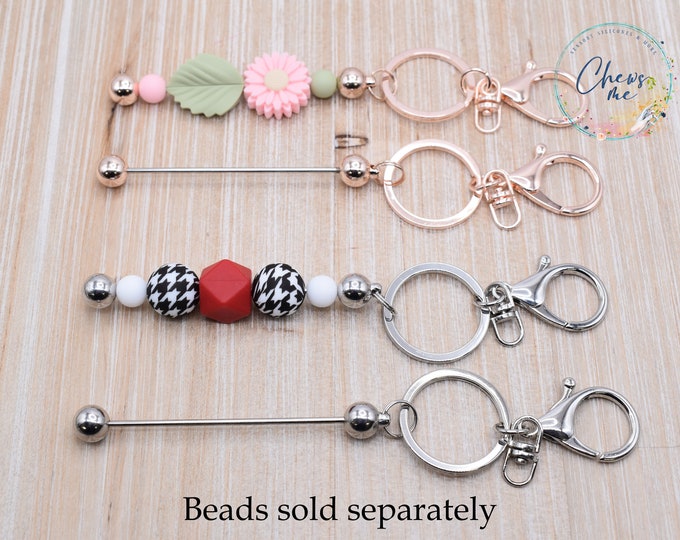 Easy DIY Beadable Keychain and Lobster Clasp | Keyring | Swivel | Key ...