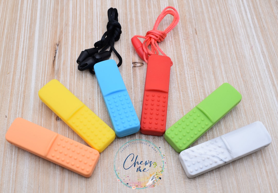 Gum Block Silicone Necklace | Brick Silicone | Stim | Sensory | Fidget ...
