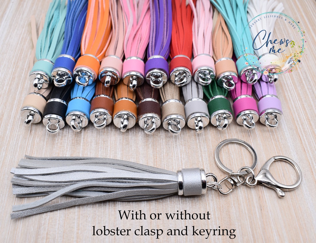 BULK Faux Leather Tassels With or Without Silver Lobster Clasp and ...